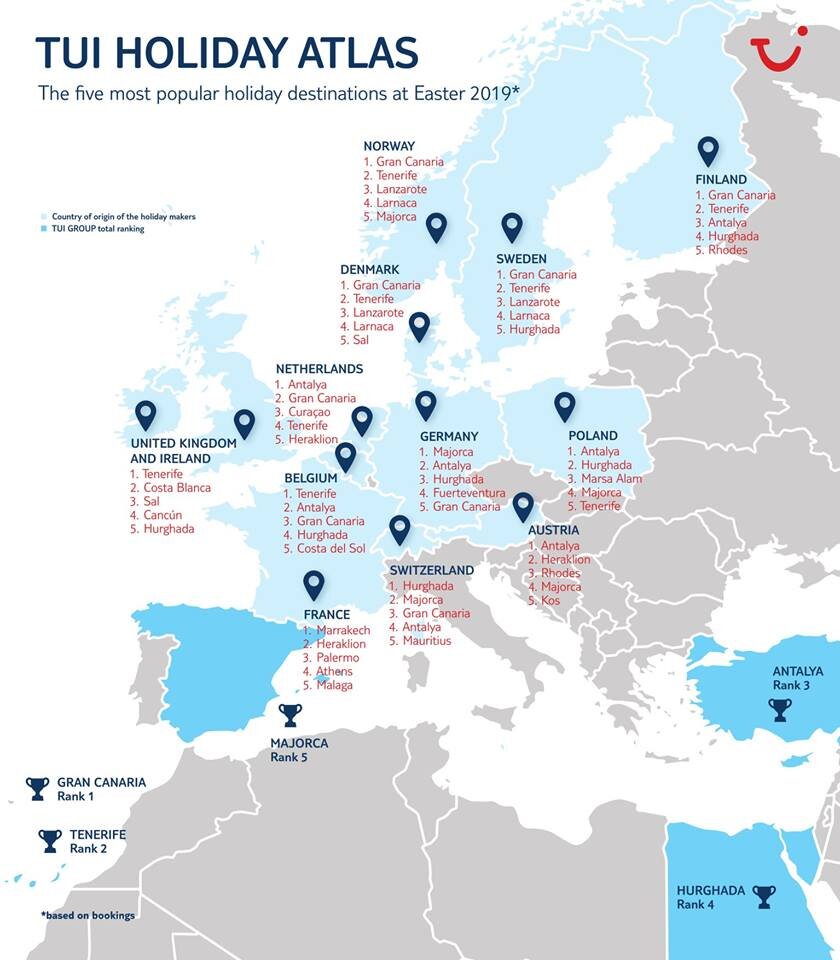 Gran Canaria ranks number 1 favourite destination for TUI customers ...