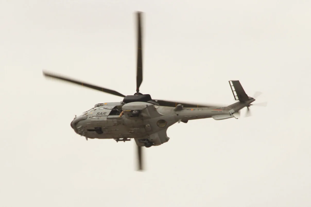 Spanish Air & Space Force Super Puma Strikes Rocks At Night on Gran ...